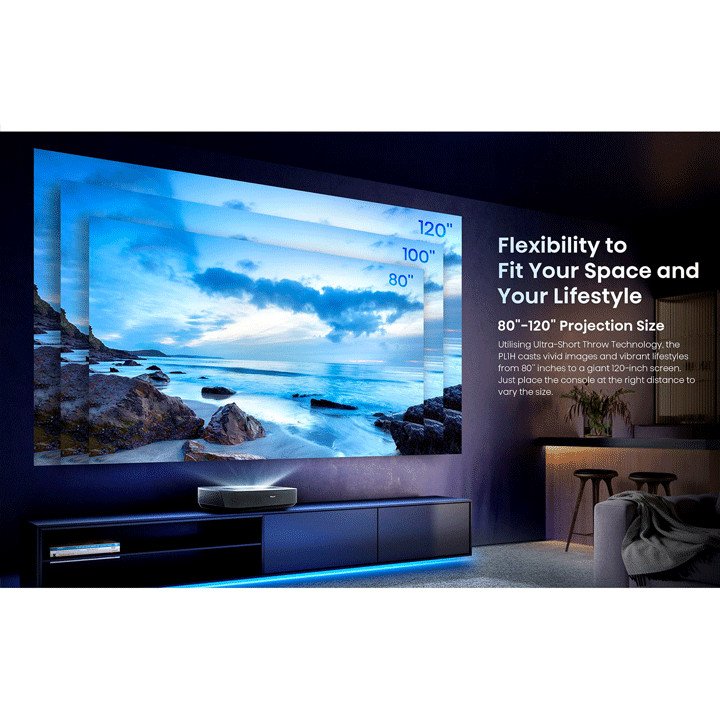 Hisense PL1 UST SIngle Laser 4K UHD Projector for 80-120" Screens