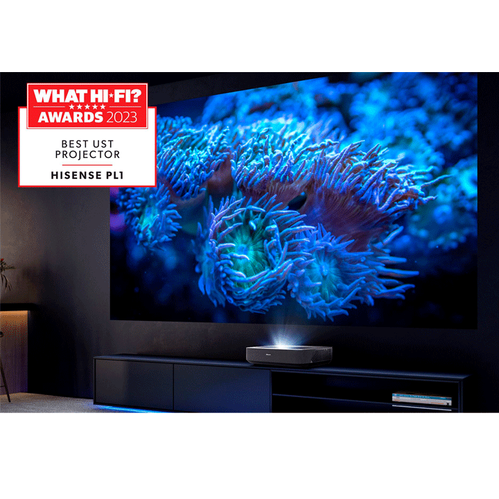 Hisense PL1 UST SIngle Laser 4K UHD Projector for 80-120" Screens